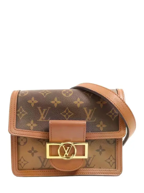 LOUIS VUITTON Dauphine Monogram Reverse Mini Shoulder Bag - Brown