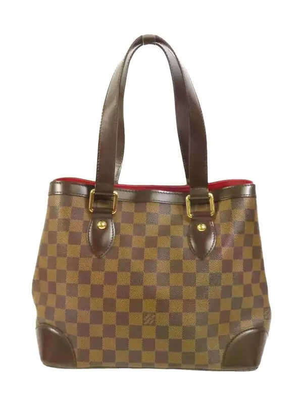 LOUIS VUITTON Damier Ebene Canvas Tote Bag - Brown