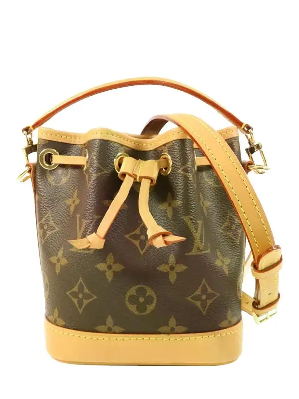 LOUIS VUITTON Nano Noe Monogram Bucket Bag - Brown