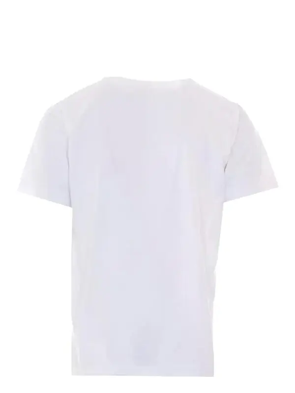 Play Comme Des Garcon Heart-print Logo-patch T-shirt - White