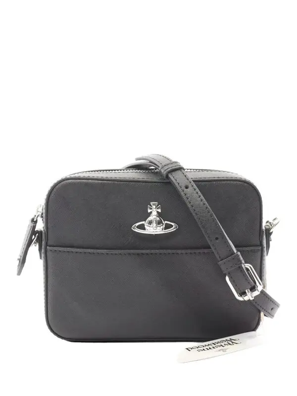 VIVIENNE WESTWOOD Orb Saffiano Camera Shoulder Bag - Black
