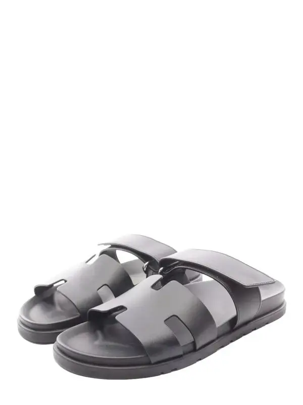 Hermès Chypre Touch-strap Sandals - Black