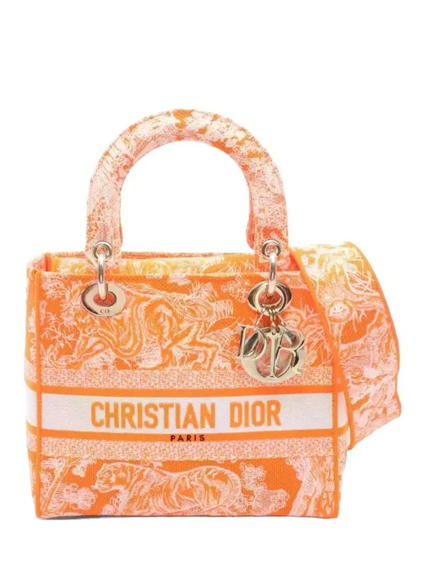 Dior Lady D-lite Shoulder Bag - Orange