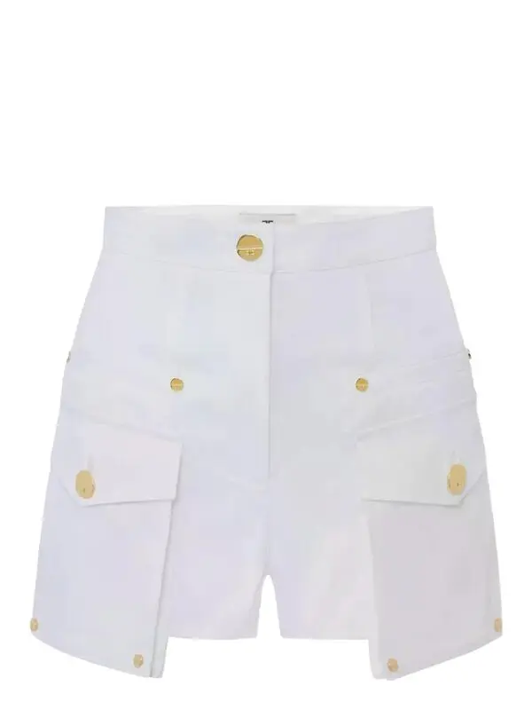 Elisabetta Franchi Cargo Pocket Shorts - White