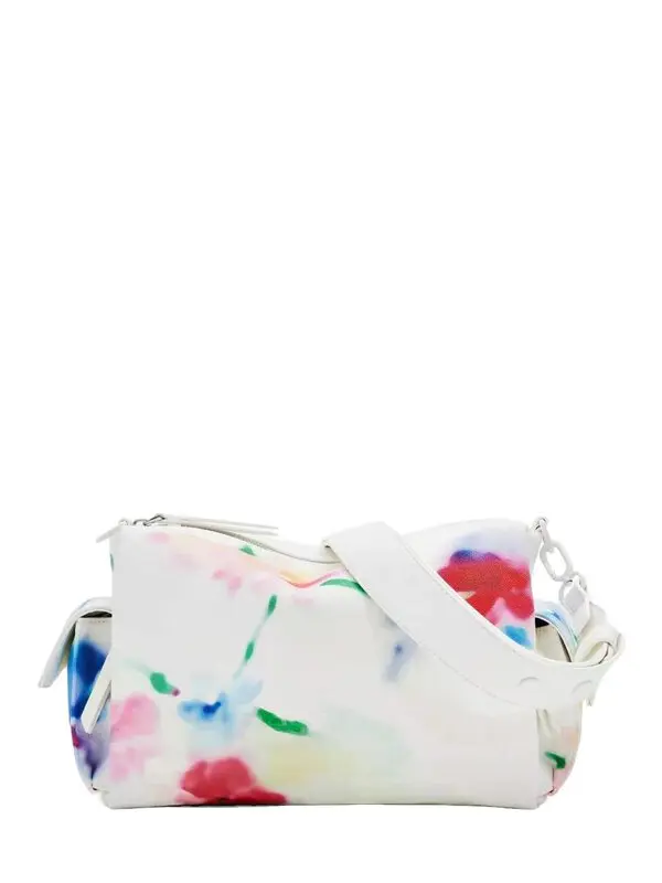 Desigual Shoulder Bag With Floral Print - White