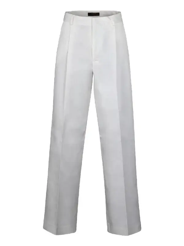 MOORER Ofelia Pleated Trousers - White