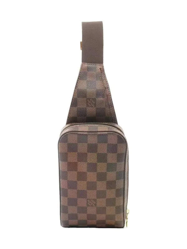 LOUIS VUITTON Geronimos Damier Ebene Belt Bag - Brown