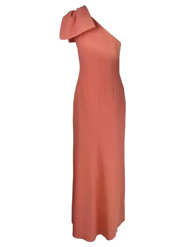 Elie Saab One-shoulder Maxi Dress With Crystal Embellishments - Pink