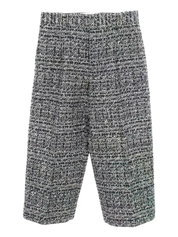 Dior 2010s Cannage Tweed Trousers - Blue