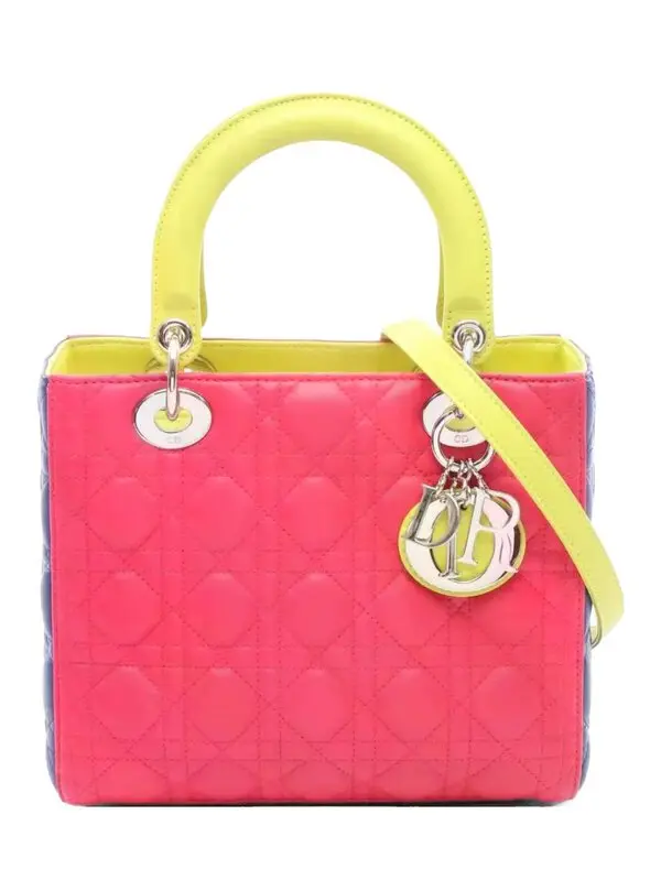 Dior Lady Two-way Handbag - Pink