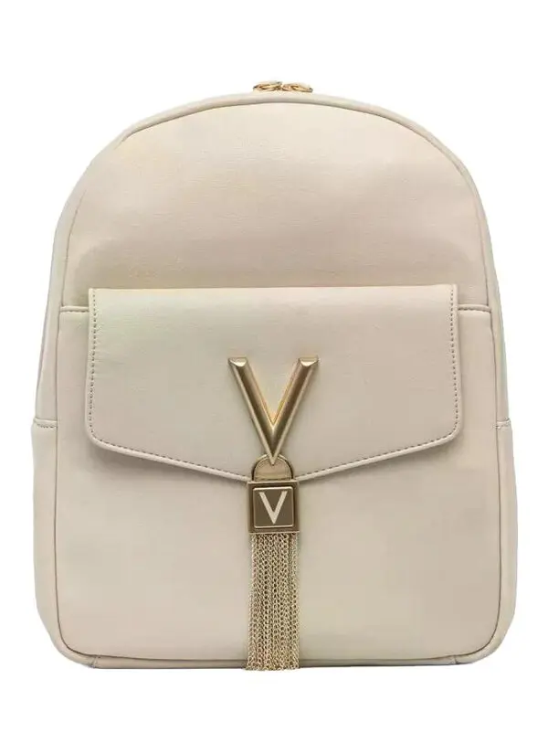MARIO VALENTINO Stella Logo-plaque Backpack - Neutrals