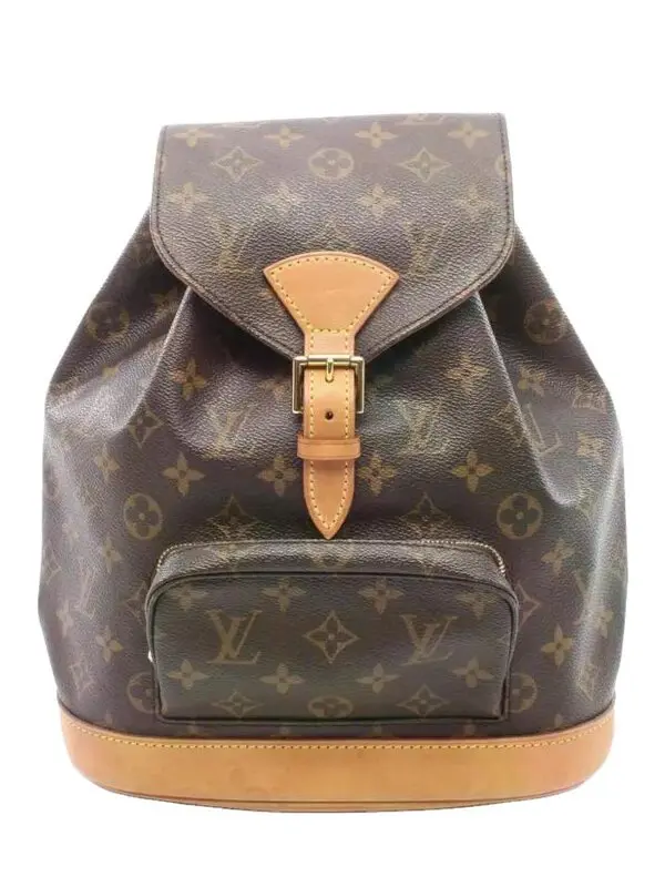 LOUIS VUITTON Monogram Montsouris Backpack - Brown