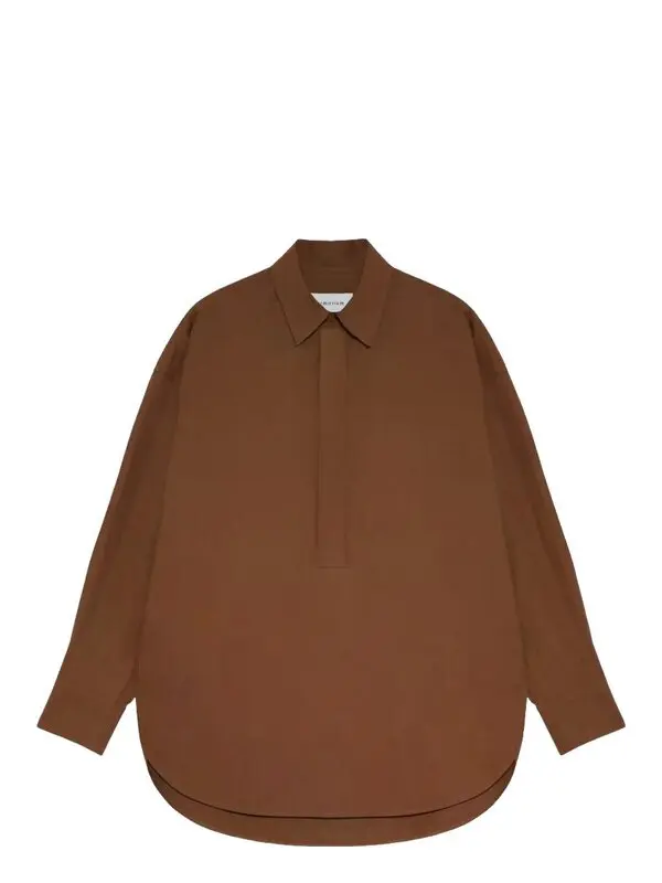 ARMARIUM Candela Curved-hem Shirt - Brown