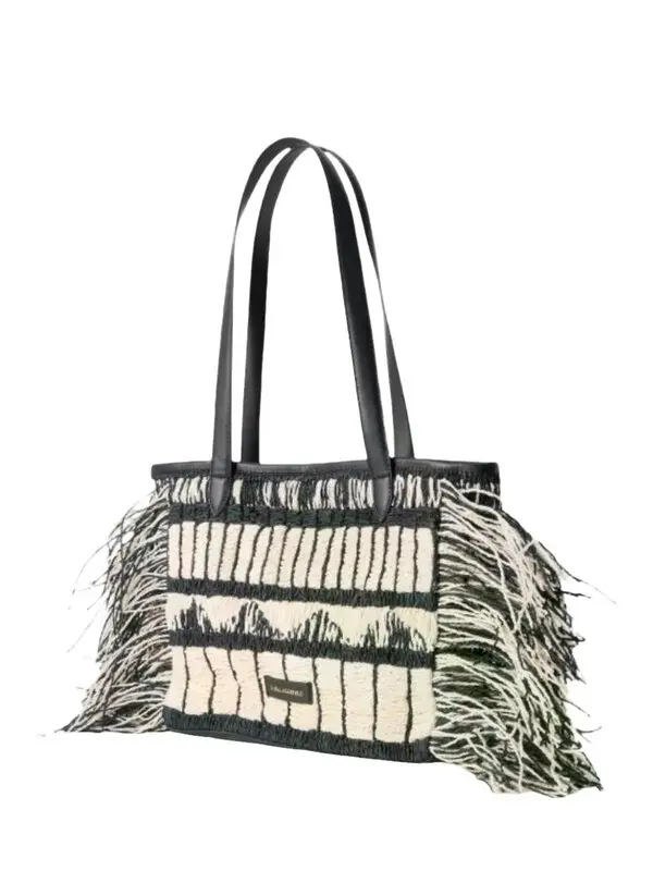 Karl Lagerfeld K/signature 2.0 Fringe Tote Bag - Black