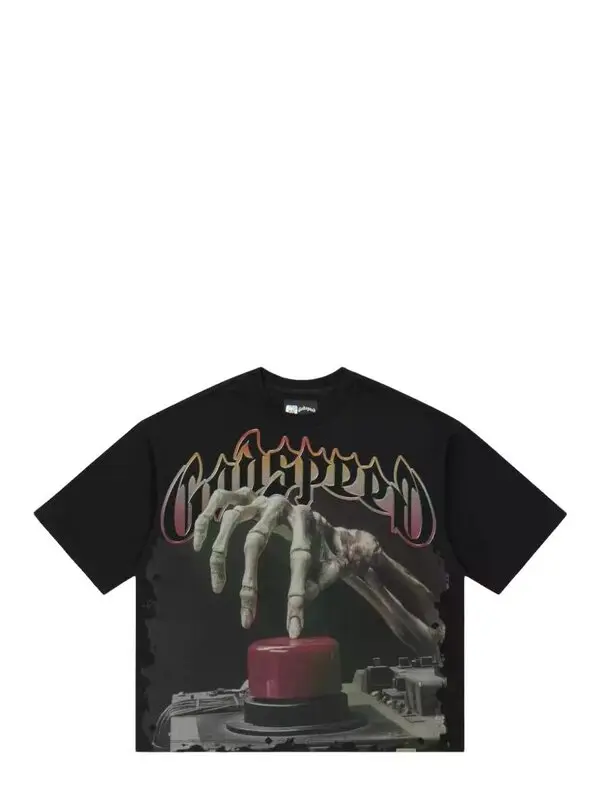 GODSPEED Code Red Graphic-print T-shirt - Black