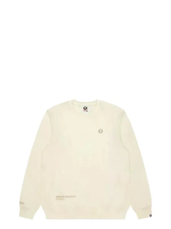 AAPE BY *A BATHING APE Moonface Logo Sweatshirt - Neutrals