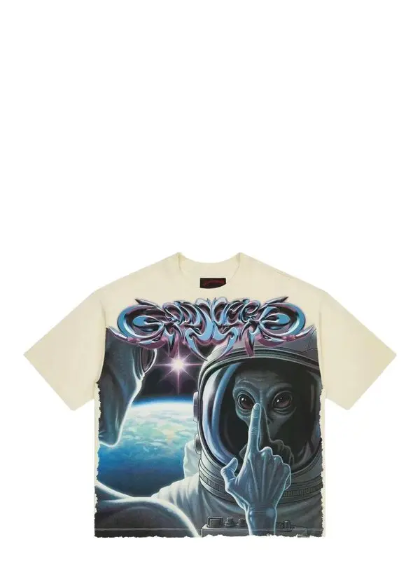 GODSPEED First Contact 2 Graphic-print T-shirt - Neutrals
