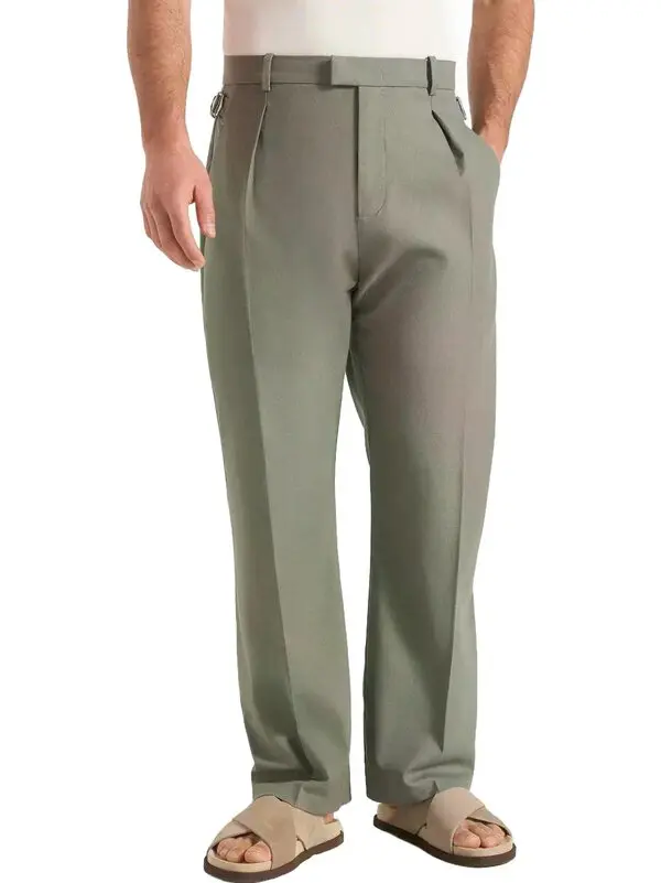 Manière De Voir Maniere De Voir Dorian Pleated Trousers - Green