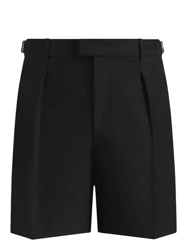 Manière De Voir Maniere De Voir Tailored Pleated Shorts - Black