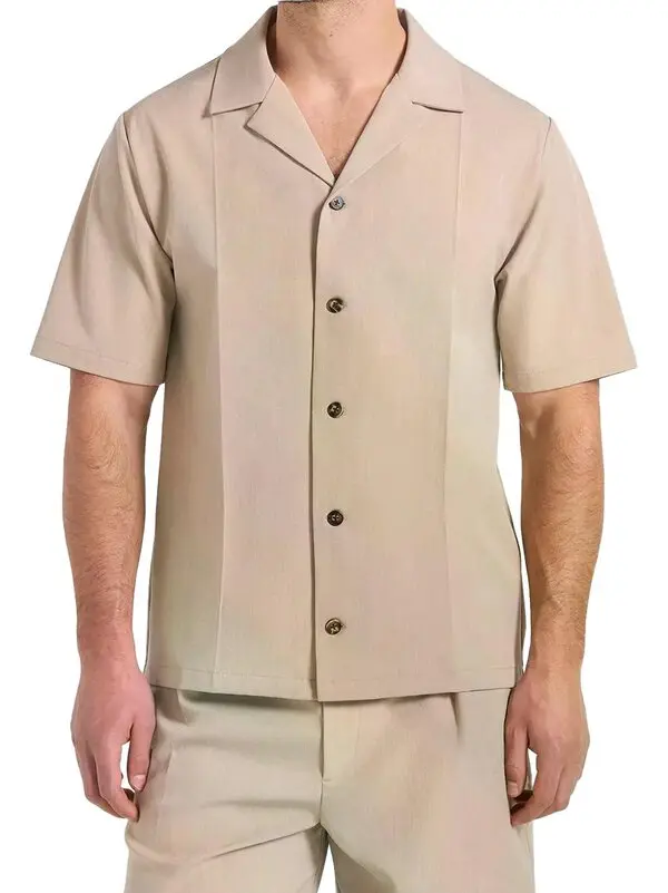 Manière De Voir Felix Crease-detail Shirt - Neutrals
