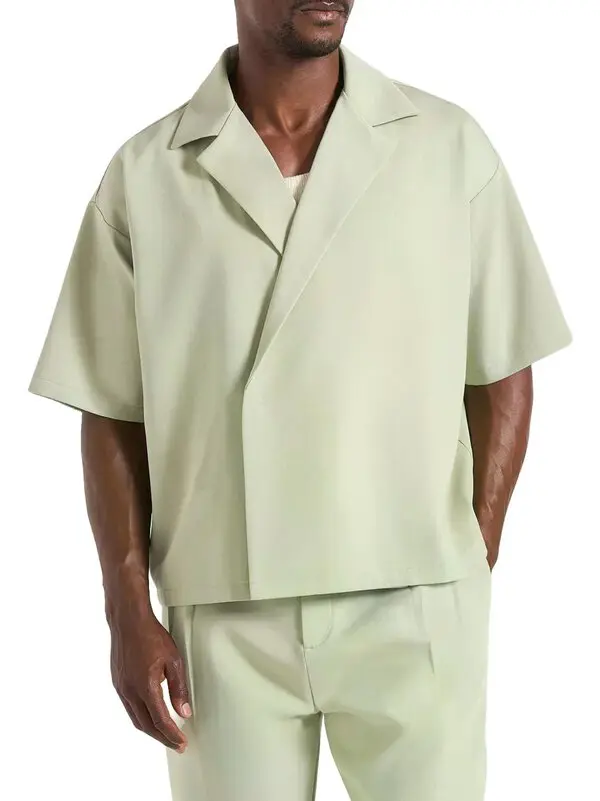 Manière De Voir Abel Double-breasted Shirt - Green