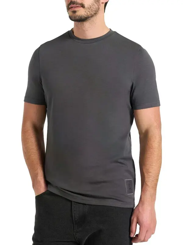 Manière De Voir Logo-patch T-shirt - Grey