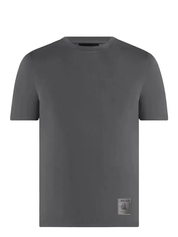 Manière De Voir Ts003 Fitted Luxe T-shirt Charcoal - Grey