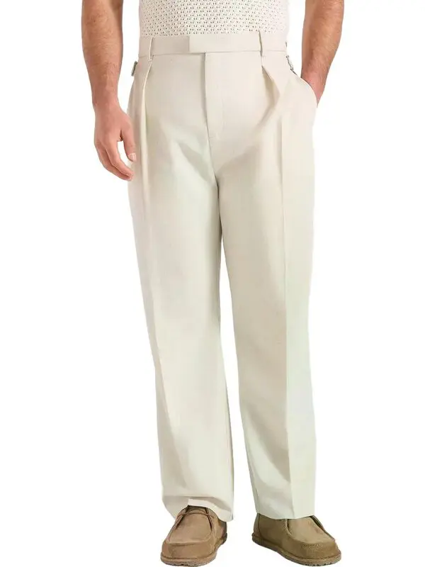 Manière De Voir Maniere De Voir Dorian Pleated Trousers - Neutrals