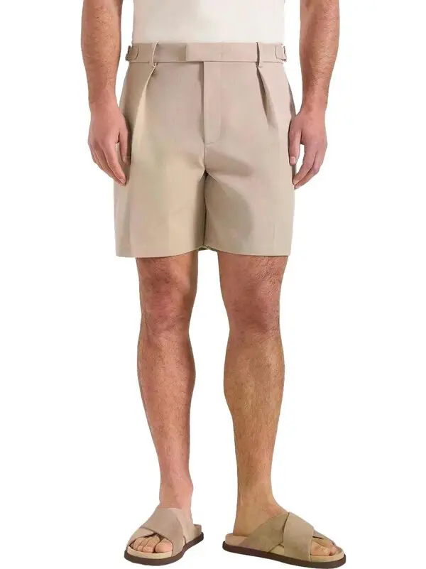 Manière De Voir Manier De Voir Marin Tailored Pleated Shorts - Neutrals