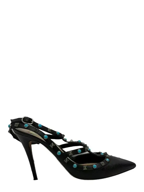 Valentino Garavani Rockstud Rolling Pumps - Black