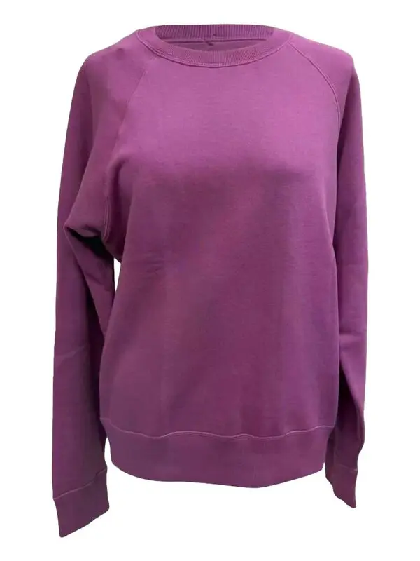TOM FORD Cotton Crew Neck Raglan Sleeve Sweater - Purple