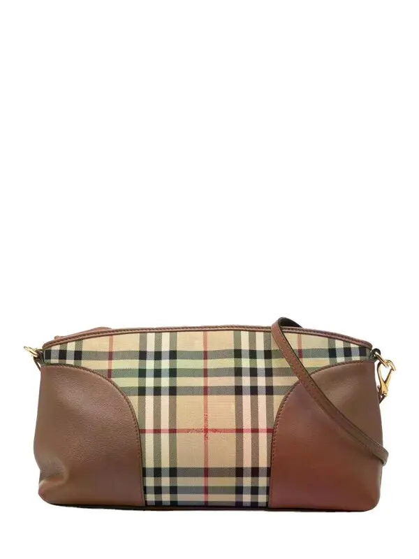 Burberry Haymarket Check Canvas Chichester Crossbody Bag - Neutrals