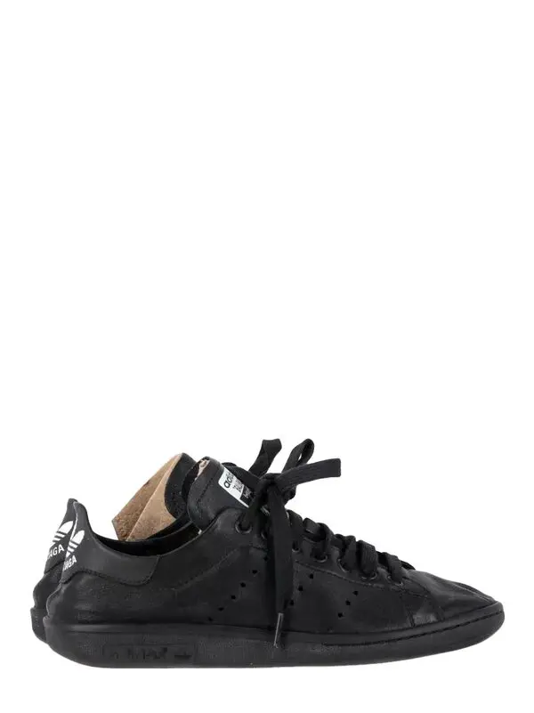 Balenciaga X Adidas Stan Smith Lace-up Sneakers - Black