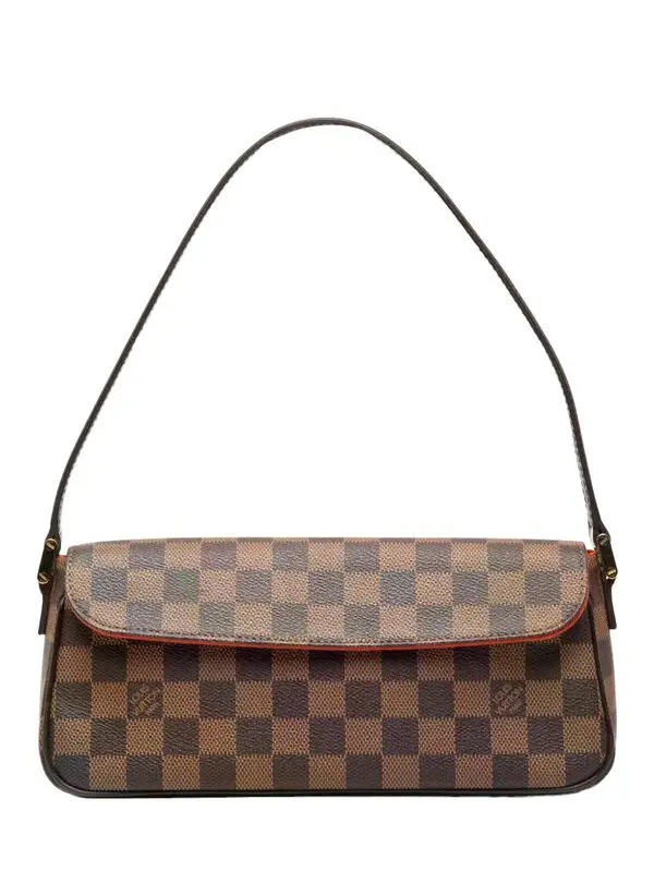 LOUIS VUITTON Damier Ebene Recoleta Shoulder Bag - Brown