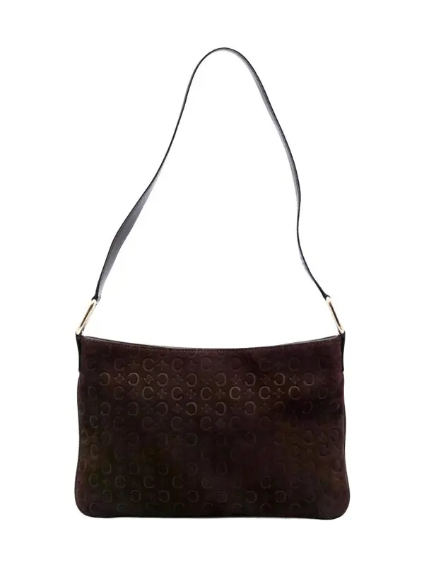 Celine Macadam Suede Shoulder Bag - Brown