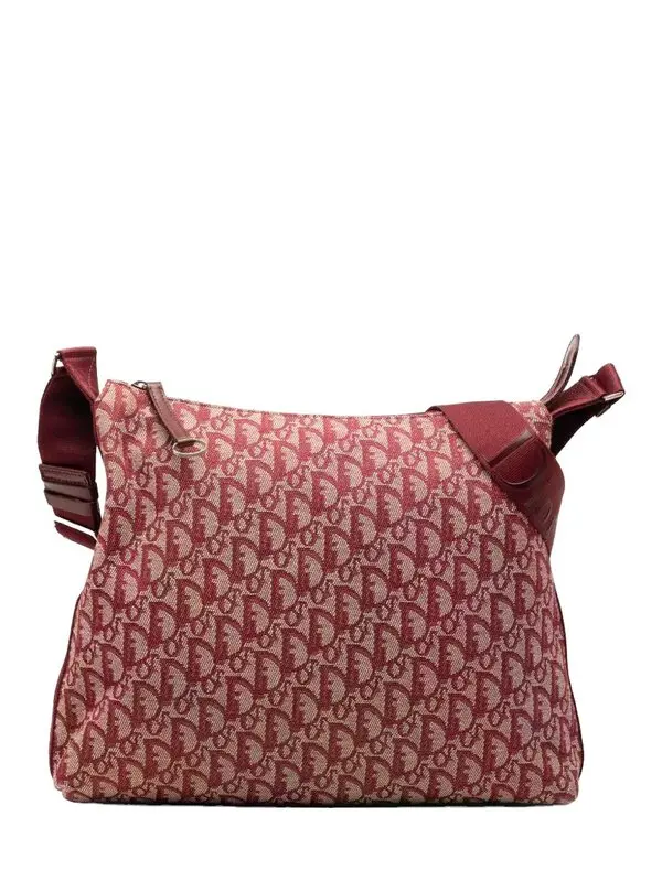 Dior 2004 Diorissimo Trotter Canvas Crossbody Bag - Red
