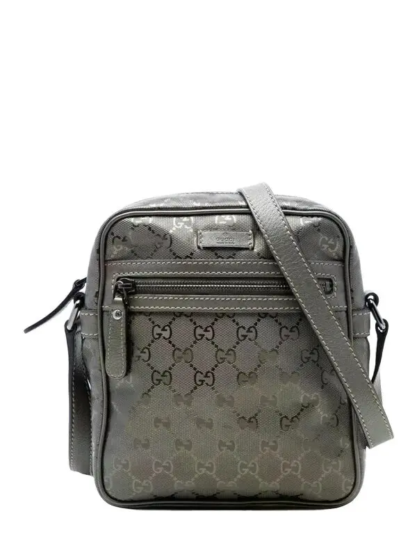 Gucci Gg Imprimé Crossbody Bag - Brown