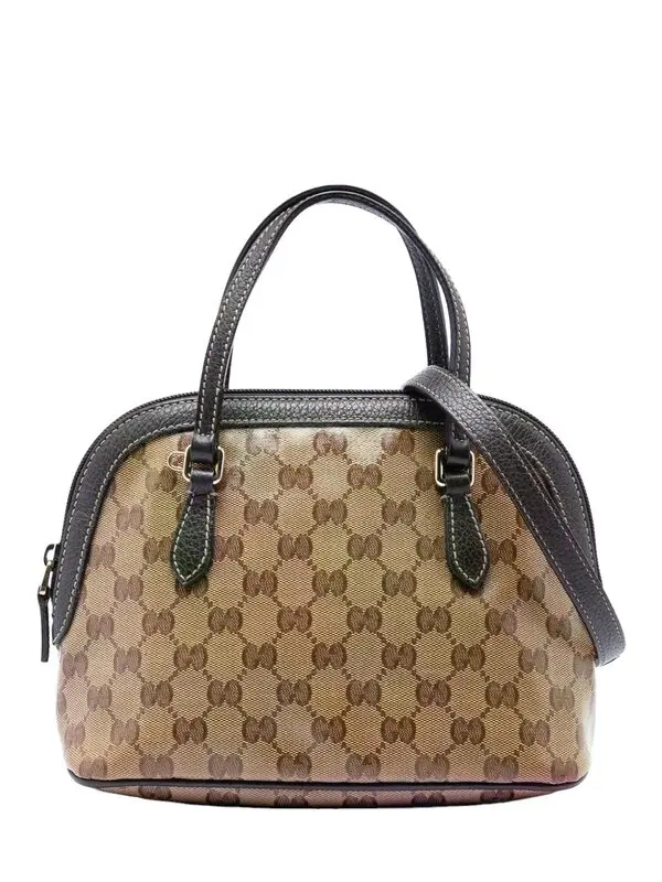 Gucci Mini Gg Crystal Dome Satchel - Neutrals