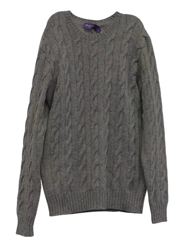 Ralph Lauren Purple Label Cable-knit Sweater - Grey