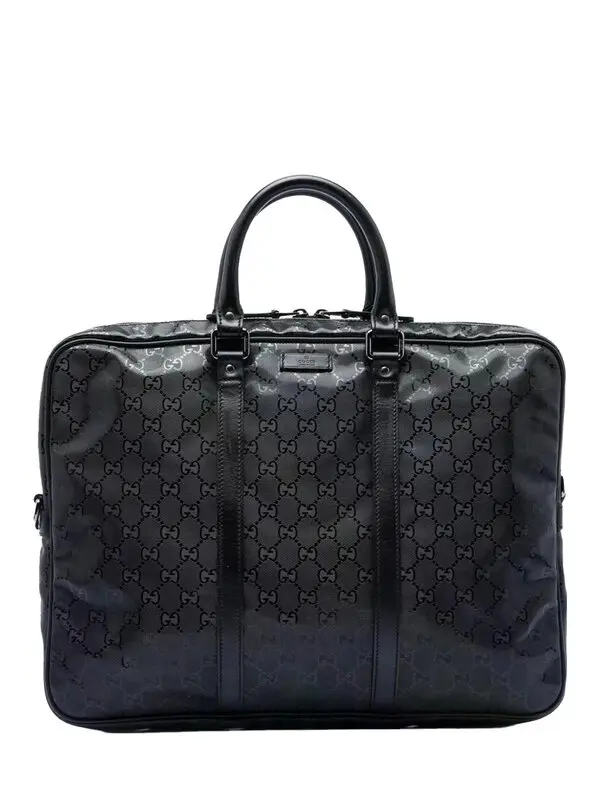 Gucci Gg Imprimé Business Bag - Black