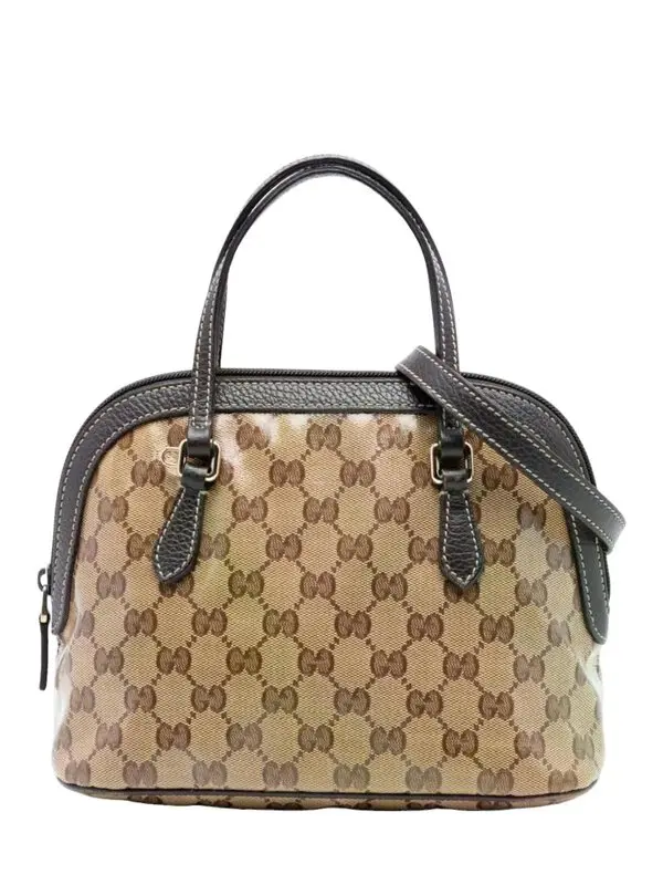 Gucci Mini Gg Crystal Dome Satchel - Neutrals
