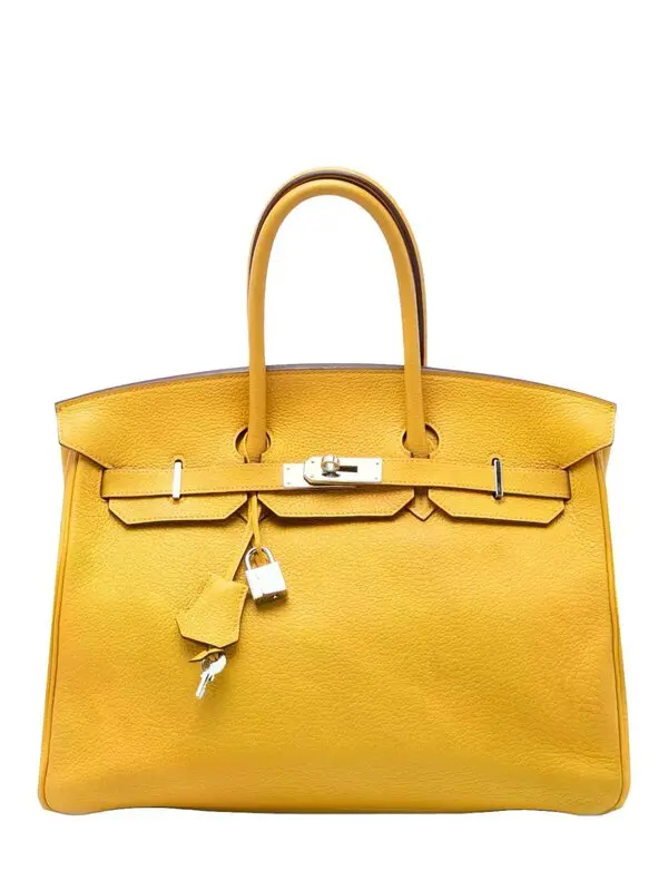 Hermès 35cm Birkin Retourne Handbag - Yellow