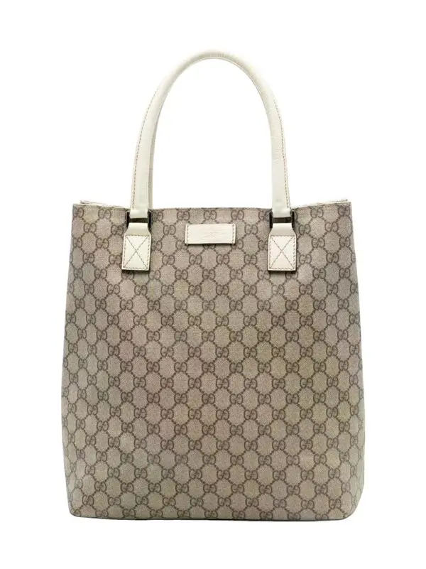 Gucci Gg Supreme Tote Bag - White