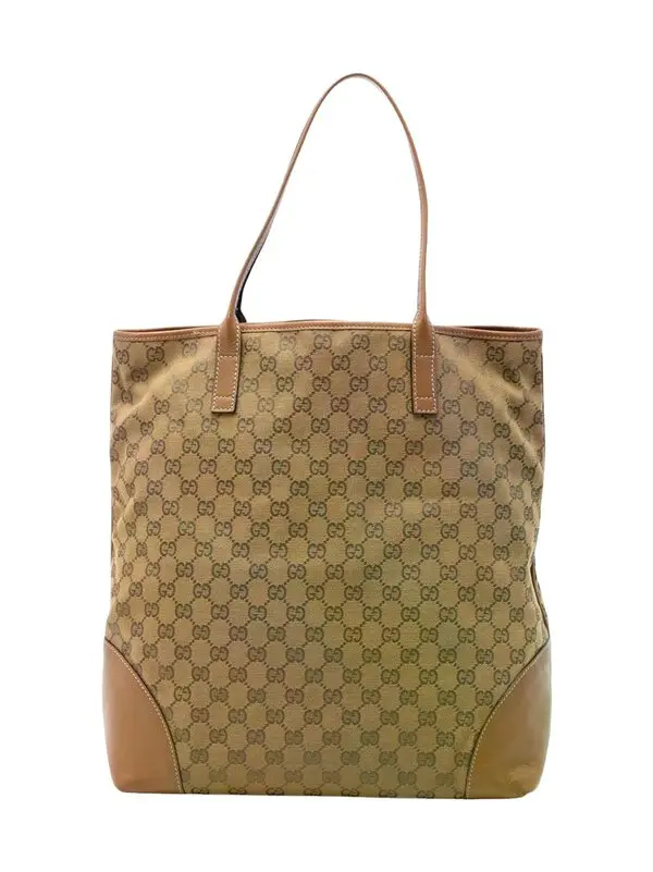 Gucci Gg Canvas Tote Bag - Brown