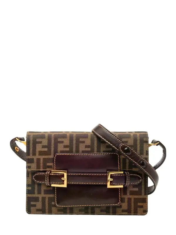 Fendi 20th Century Zucca Canvas Shoulder Bag - Brown