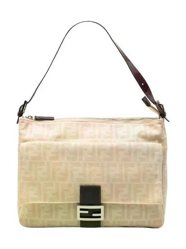 Fendi Zucca Canvas Shoulder Bag - Brown