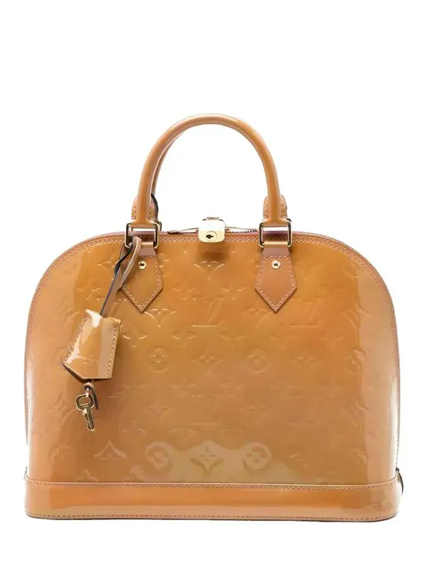 LOUIS VUITTON Monogram Vernis Alma Pm Handbag - Brown