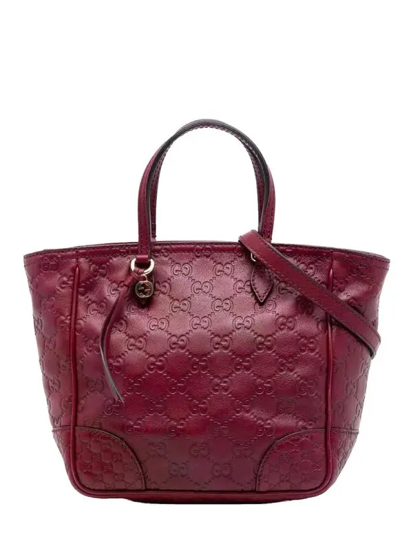 Gucci Small Signature Satchel - Red