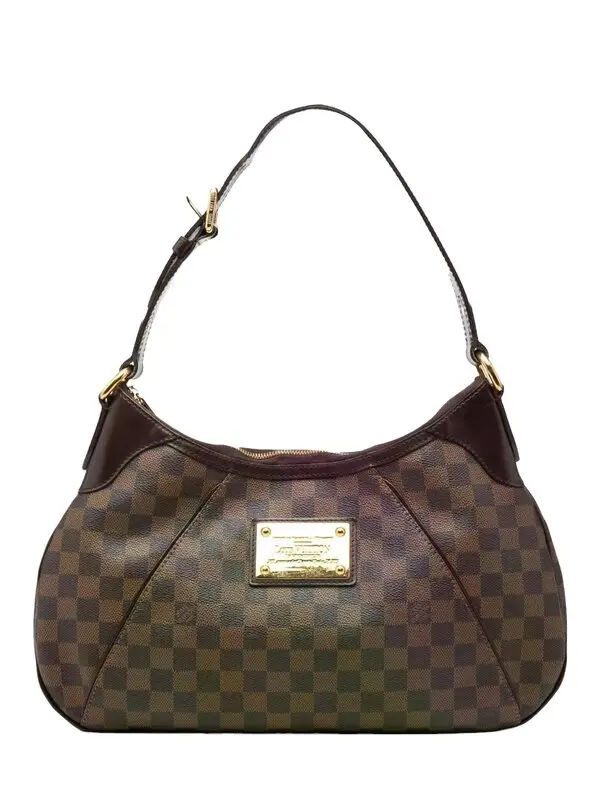 LOUIS VUITTON Damier Ebene Thames Gm Shoulder Bag - Brown