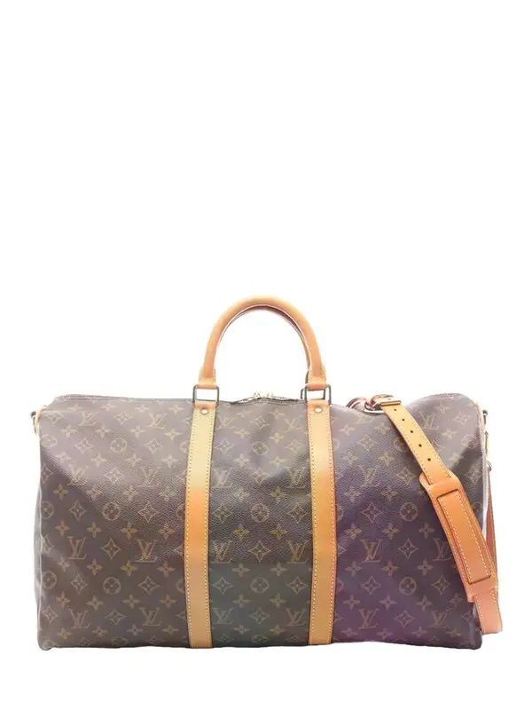 LOUIS VUITTON 1993 Monogram Keepall Bandouliere 50 Travel Bag - Brown